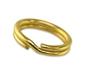 9ct Solid Gold 6mm Split Ring Charm easy to attach no soldering: Amazon ...