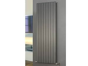 Designer Radiator - Anthracite Grey Modern Flat Panel 1800mm x 595mm ...