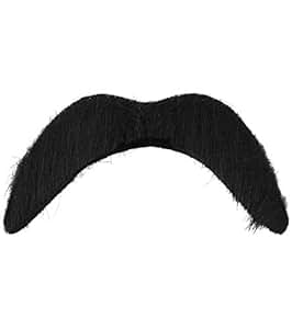 Black Stick On Fake Tash Handlebar Moustache Mexican / 118 / YMCA Fancy ...