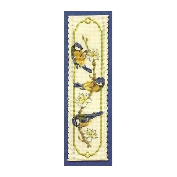 Textile Heritage Collection Cross Stitch Bookmark Kit - Bluetits ...