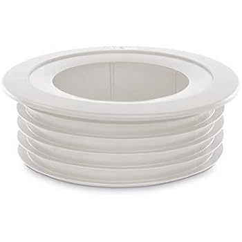 110mm Toilet WC Straight Extension Waste Pan Rubber Connector: Amazon ...