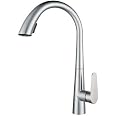 Hindware Kitchen Sink Mixer Tap with Pull Down Sprayer Single Handle ...