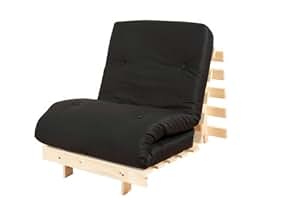 Home Source Luxury Futon Bed Wooden Frame Guest Sofa Bed Folding ...