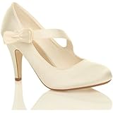 ElegantPark HC1509 Escarpins Femme Bride cheville Boucle Bout rond Mary ...