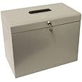 Cathedral Metal A4 File Box - Silver : Amazon.co.uk: Stationery ...