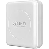 AUSEK 5G Portable WiFi Hotspot Wireless Dongle with Upto 2Gbps Download, 10000mAh Battery, Dual ...