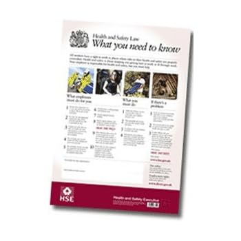Health and Safety Law: What You Need to Know (HSE Law Poster) - A2: The Health and Safety ...