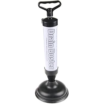 DRAIN BUSTER POWERFUL PLUNGER TOILET SINK CLOG SUCKER REMOVER BATH TUBS ...