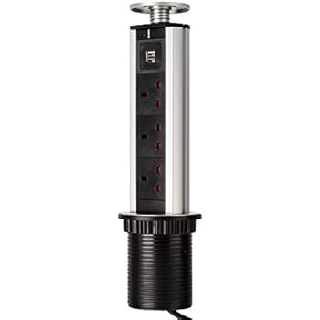 Powerdock Worktop Pull Up Power Sockets: Amazon.co.uk: Kitchen & Home