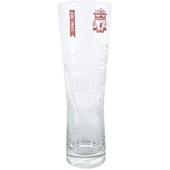 Official Liverpool FC Tall Beer Glass: Amazon.co.uk: Kitchen & Home