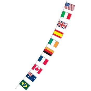 Multi Nation Flag Bunting, Olympic/European Championships, World Wide ...