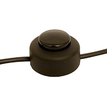 in-Line Foot Press Switch for Floor Lamp for 2 or 3 Core Flex - Black ...