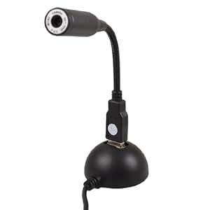 Flexible Gooseneck USB 2.0 Mini Black Suction Cup Web Cam Webcam ...