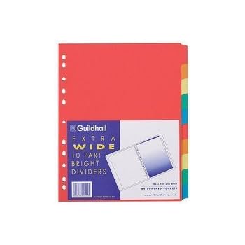 A4 Extra Wide Subject Dividers 10 Part: Amazon.co.uk: Office Products