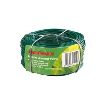 Tildenet 20m/ 3mm Plastic Coated Garden Wire Coil: Amazon.co.uk: Garden ...