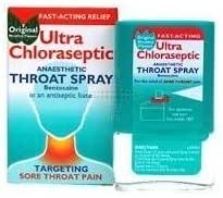 THREE PACKS of Ultra Chloraseptic Throat Spray Original Menthol Flavour ...