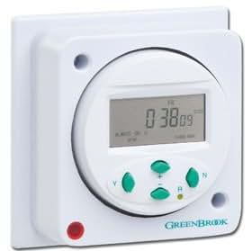 Greenbrook T108-C 7 Day Electronic Timer (Socket Box Mounted): Amazon ...