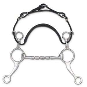 Myler Equestrian Horse Bit Long Shank Combination Mullen Triple Barrel ...
