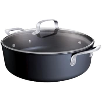 Tefal by Jamie Oliver, Hard Anodized Saute Pan with Lid, 30 cm: Amazon ...