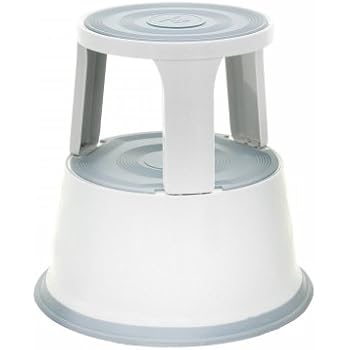 PAVO Premium Rolling Kick Step Stool -Grey: Amazon.co.uk: Kitchen & Home