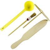 Chasseur Cast Iron Crepe Pan Set, Matt Black, 30 cm: Amazon.co.uk ...