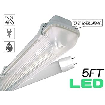 5FT SINGLE LED 22W - NON CORROSIVE WEATHERPROOF FLUORESCENT LIGHT ...