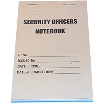 Security Officers Notebook: Amazon.co.uk: Office Products