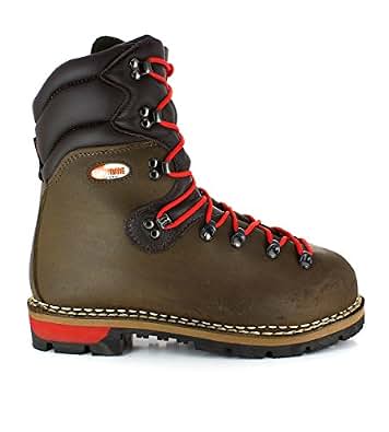 Treemme 1189 Cut-Protection Forestry Boots Brown Size: 7: Amazon.co.uk ...
