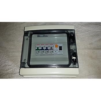 4 Way garage ,shed,caravan consumer unit 63amp RCD + 4 MCBS (Old ...