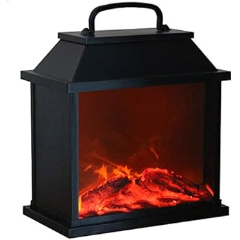 Fireplace Lamp Led Flame Effect Log Fire Place Ornaments Home Decor ...