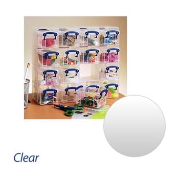 Really Useful Box Plastic Storage Organiser 0.3 Litre Pack Of 16 - Color: Clear: Amazon.co.uk ...