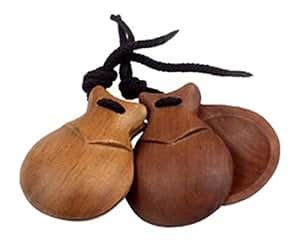 Pair of Traditional Wooden Spanish Flamenco Castanets made from ...