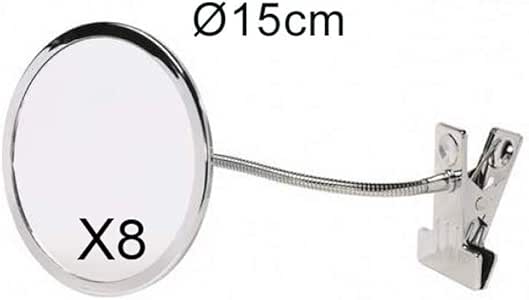 Flexible Gooseneck 10X Magnifying Mirror with Attachment Clip: Amazon ...