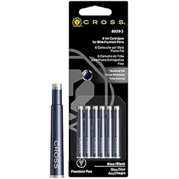 Cross Slim Fountain Pen Refill - Blue/Black: Amazon.co.uk: Office Products