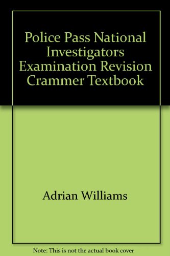 Police Pass National Investigators Examination Revision Crammer ...