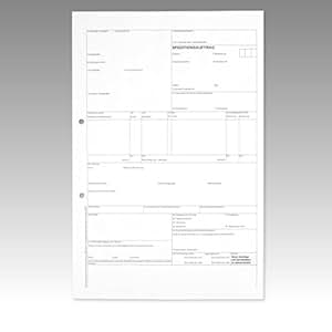 50 x Speditionsauftrag VDA 4922 / DIN 5018 Frachtbrief Einzelsatz ...