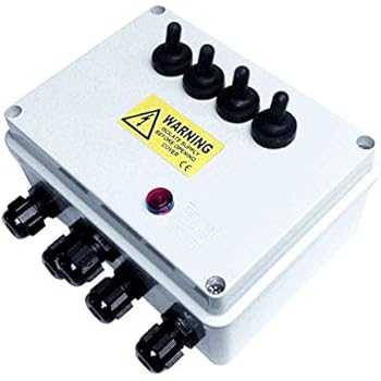 Blagdon Powersafe Switchbox , Black, 3 Outlet: Amazon.co.uk: Garden ...