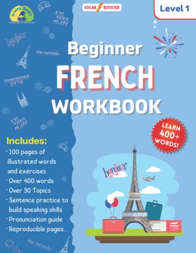 Beginner French Workbook: Learn over 400 words! Level 1: Amazon.co.uk ...