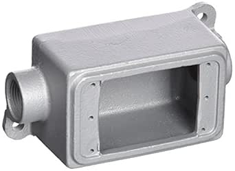 Appleton FDC-1-75L Cast Device Box with Lugs, FDC, 1 Gang, Malleable ...