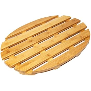 Bamboo Floor and Shower Bath Mat Skid Resistant Duckboard Duck Board ...