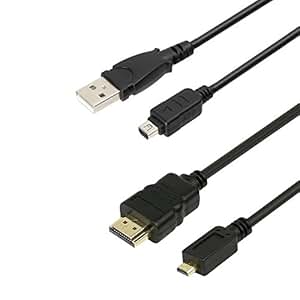 Câble USB et un câble HDMI pour Panasonic LUMIX DMC-FZ2000: Amazon.fr ...