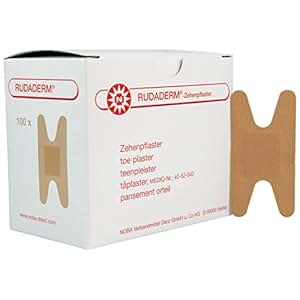 Rudaderm Toe Plasters Pack of 100: Amazon.co.uk: Health & Personal Care