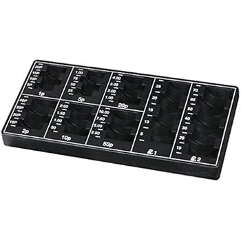 Wedo 160780037 Money-Counting Tray with Removable Coin Holders 27.9 x ...