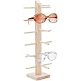 PH PandaHall 6 Tier Sunglasses Display Rack, Wooden Eyewear Organizer ...