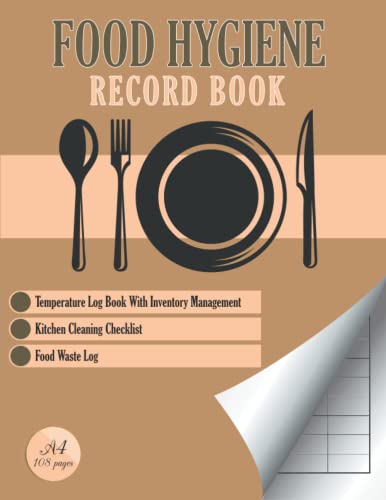 food hygiene record book: food hygiene book A4, All in One Book ...