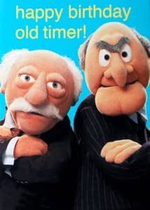 The Muppets - Happy Birthday Old Timer! Card (MU42) : Amazon.co.uk ...