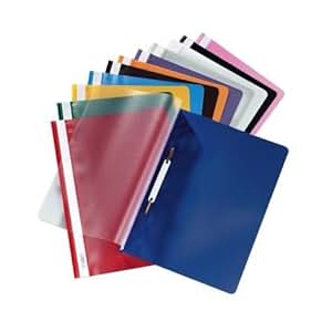 Clear View Loose-Leaf Folder A4 Assorted Colours Set of 10: Amazon.co ...