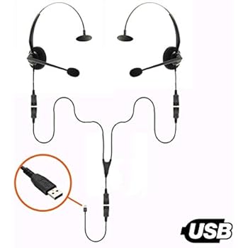 USB Splitter Training Headset Bundle - New: Amazon.co.uk: Electronics