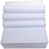 Dot Matrix Computer Printer Paper 12"x12",1 Part 1000 Continuous Sheets ...