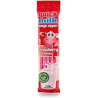 Quick Milk Strawberry Magic Straws, 30g : Amazon.co.uk: Grocery